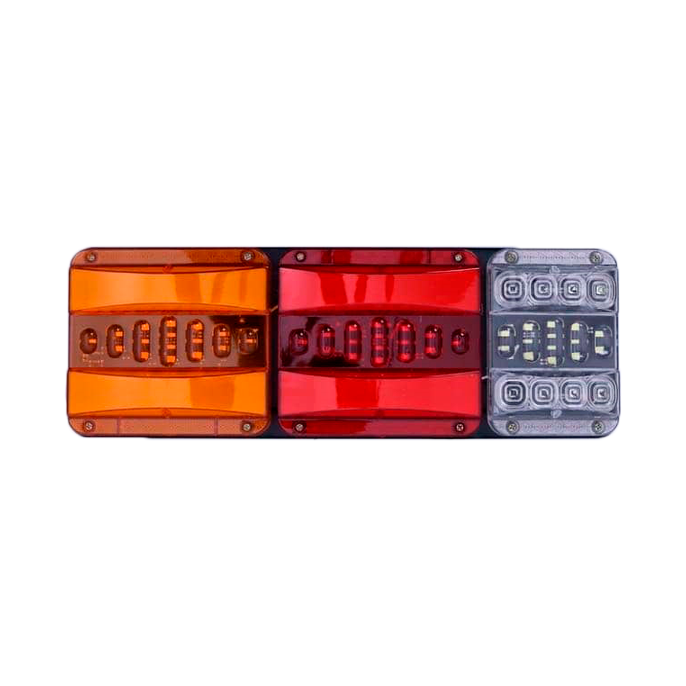 Faro Posterior Rectangular Led 16" R=L Tricolor Hb