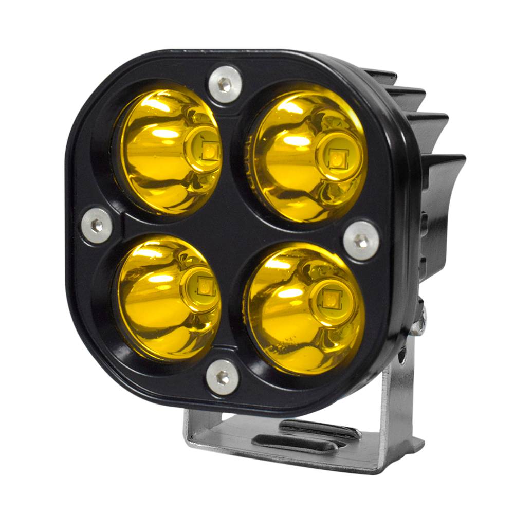 Faro Neblinero Cuadrado Luz 4 Led Fijo 40W