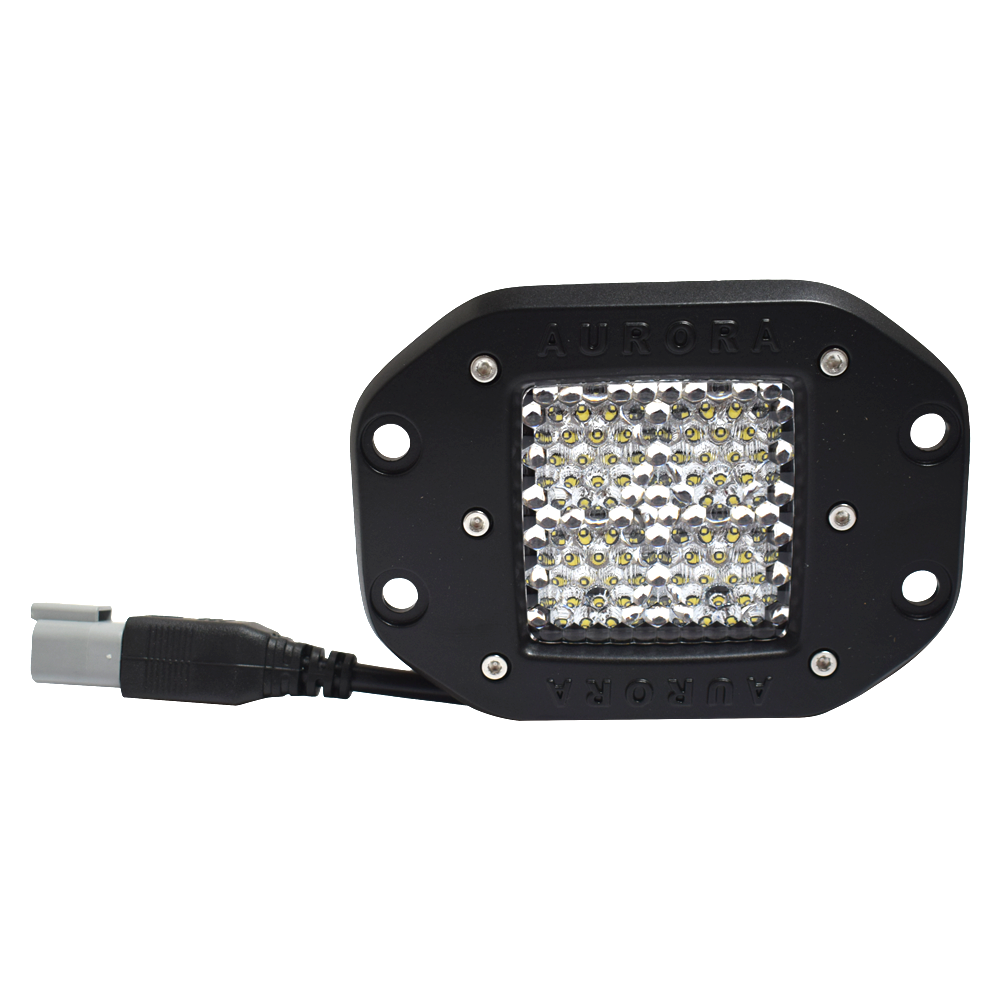 Faro Cuadrado Plano 56 Led 2" Blanco Aurora